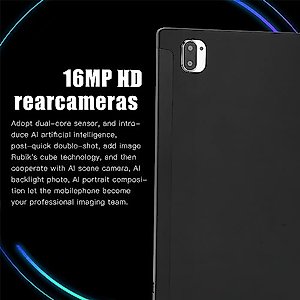 Gugxiom 2 in 1 Tablet, 10.1 Inch Android 12 Tablet with Keyboard, Case, Mouse, 6GB ROM 128GB RAM, Octa Core Processor, 8MP Camera, 2.4Ghz, 5Ghz WiFi (US Plug)