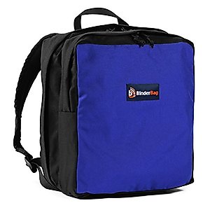 BinderBag Backpack Zippered 3-Ring Binder Bag (Blue)