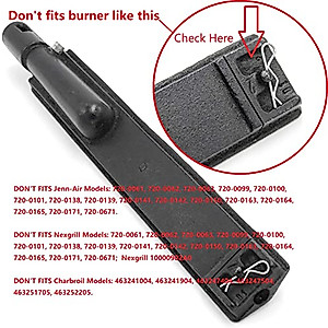 GRILLJOB 4 Pack Heavy Duty Cast Stainless Steel 304 BBQ Grill Burner Replacement Parts for Cal Flame G Series and P-Series Grills, NEXGRILL, Thermos Turbo Beefeater Bull Aussie Blaze