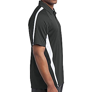 Ford Shelby Cobra Pocket Print Colorblock Polo, Iron White Large
