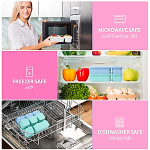 Lunbxx Snack Box Containers for Adults，4 Pack Bento Lunch Box for Adult & Kids, 5 Compartment Adult Lunchable Containers with Utensils, Sauce Jar, 44 Oz/1300ML Large Size (Wheat)