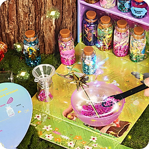 Alritz Fairy Polyjuice Potion Kits for Kids, 20 Bottles Magic DIY Mixies Potions, Halloween Decorations Creative Crafts Toys for Girls 6 7 8 9 10