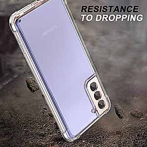 SURITCH Clear Case for Samsung Galaxy S21 Plus 5G,[Built in Screen Protector][Camera Lens Protection] Full Body Protective Shockproof Bumper Rugged Cover for Galaxy S21 Plus 6.7 Inch (Clear)