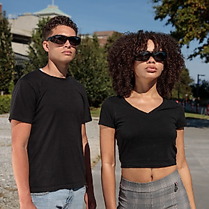 LensCovers Large Polarized Wraparound Sunglasses | Wear Over Sunglasses to Cover Eyeglasses or Prescription Glasses | Black Frame with Smoke Lens; Fitover for Glasses up to 5 3/4'' X 2''