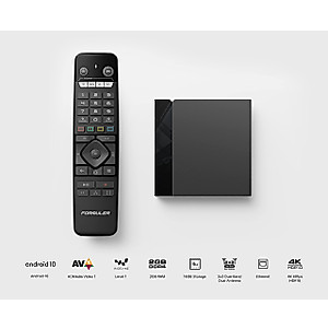 Dreamlink/Formuler Formuler Z10 Pro Android 10 Dual Band 5G LAN 2GB Ram 16GB ROM 4K + Extra Cell Phone Desk Stand