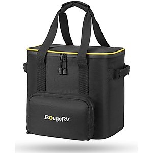 BougeRV Portable Carrying Bag Compatible with Fort 1000 Power Station/NCM 1100Wh Solar Generator, Power Station Storage Case with PVC Bottom Thickened Straps for Charging Cable Accessories