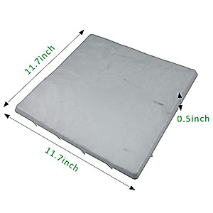 Garden Stepping Stones Outdoor Walkway,6 Pack Lightweight (230g) 11.7" Large Stepping Stones for Garden Walkway,Plastic Stepping Stones Use As Walkway Stepping Stones,Pathway Stepping Stones