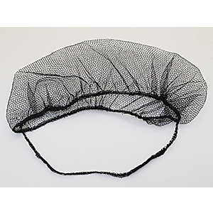 100 pieces Disposable Nylon Honeycomb Royal Beard Protector nets, Latex Free (Black)