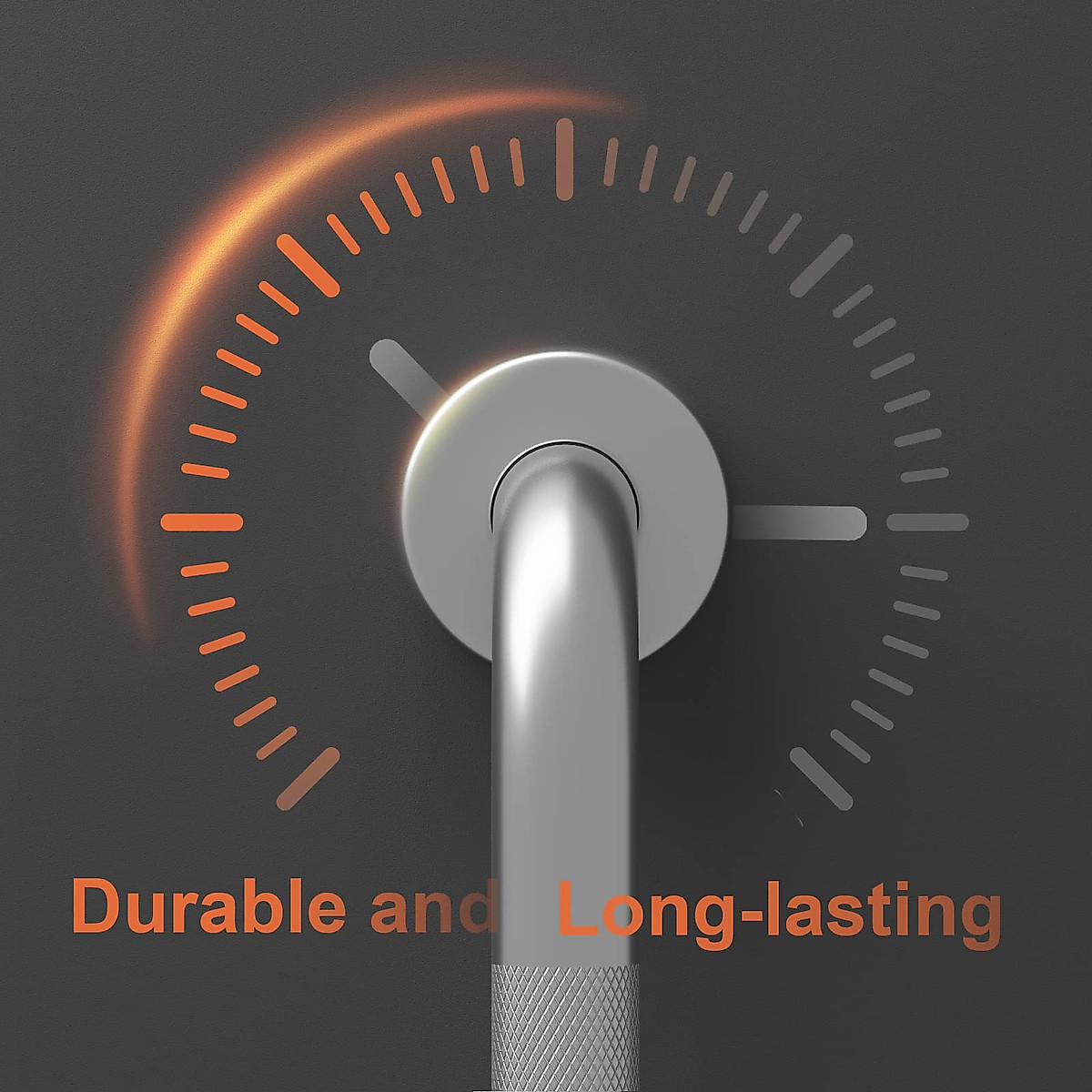 Satin Brushed Nickel Shower Grab Bars 24 Inch w/Anti-Slip knurled Grip, iMomwee Stainless Steel Wall Mount Bathroom Safety Balance Handrail, Handicap Elderly Senior Assist Textured Grab Bar Handle