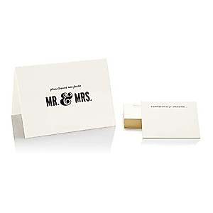 Kate Spade New York Wedding Guest Book, Bridal Journal Includes 17 Lined Pages, 35 Blank Cards and Envelopes, and Ceremony Sign, Gold Dots