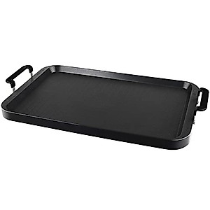 Stove Top Flat Griddle,2 Burner Griddle Grill Pan for Glass Stove Top Grill,Aluminum Pancake Griddle,Non-Stick Top Griddle for Gas Grill, Double Burner Griddle For Camping/Indoor
