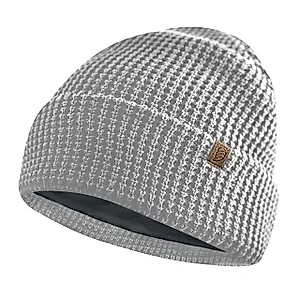 Golden Kocoon® - E-M-F Organic Cotton Beanie with a Bamboo Lyocell Faraday Fabric Liner - Adult Size in Grey -5 g, Cell Towers, Bluetooth, Smart Meters & WiFi- Golden Cocoon Hat Cap