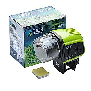 Automatic Fish Feeder, Lychee Fish Feeder Fish Food Vacation Feeder Moisture-Proof Electric Timing Automatic Feeder for Aquarium Fish Tank