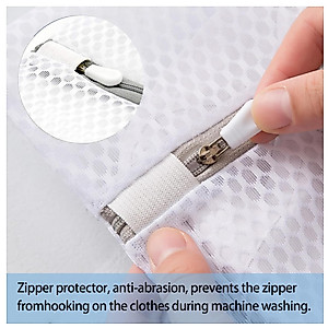 mesh laundry bags for delicates, laundry bags mesh wash bags, underwear washing bag, shoe washing bag, clothes dryer bags, heavy duty and durable, 12 x 16 inches (3 pack medium bags)