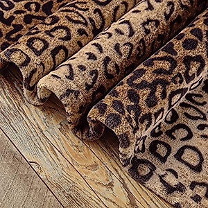softan Fleece Leopard Print Throw Blanket for Sofa Sofa Bed Couch Travel Camping Lightweight Super Soft Ultra Luxurious Plush Cheetah Throw Flannel Blankets 50"×60"