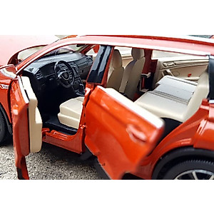 GRARRO 1:32 for Volkswagen Tiguan L SUV Alloy Car Mold Die-Casting Metal Toy Car Model Simulation Sound and Light Collection Children's Gift Scale Model (Color : White)