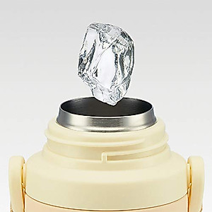 Skater SSPV4_494567 Children's Water Bottle, One Push Straw Bottle, Stainless Steel, 12.8 fl oz (380 ml), Ghibli My Neighbor Totoro, Light Color, Diameter 2.8 x Height 8.1 inches (72 x 206 mm), 3D