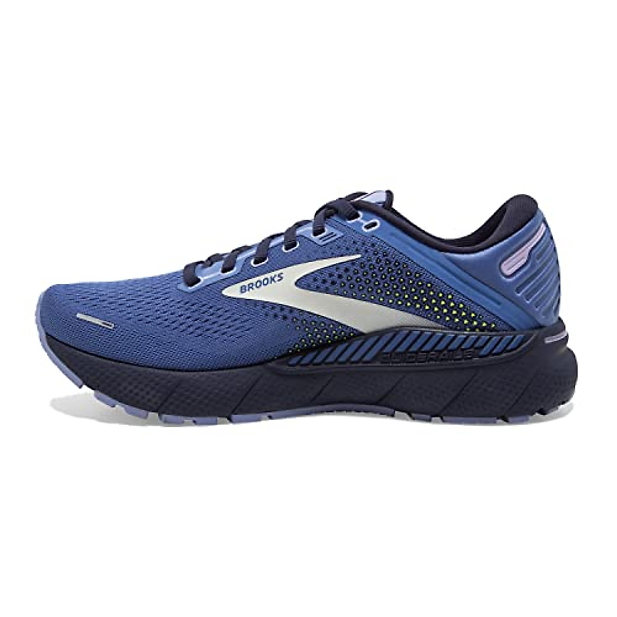Brooks Women's Adrenaline GTS 22 Supportive Running Shoe - Blue/Purple/Nightlife - 9.5 Medium