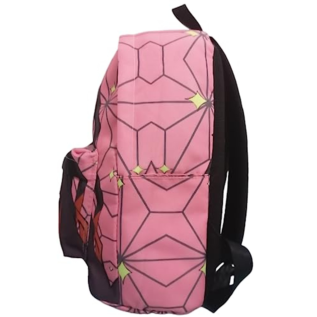 XIXISA 16" Nezuko Laptop Backpack with Lunch Box Bag Anime Shinobu Laptop Backpacks (Nezuko)