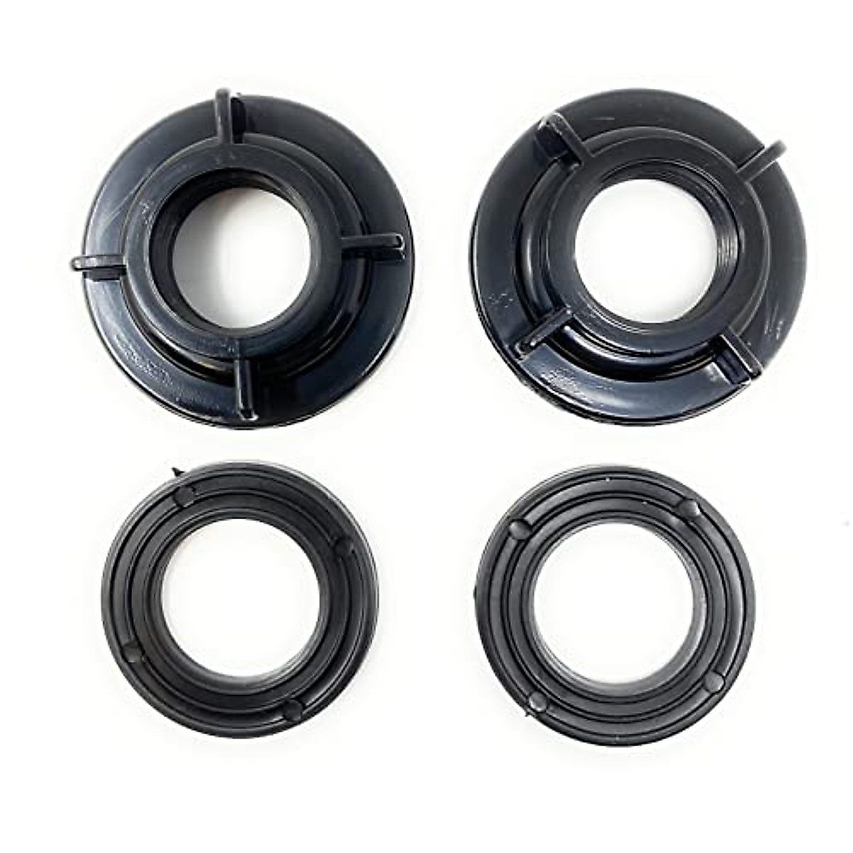 Chromed Surface Two-Handle Tall Stainless Steel Spout Kitchen Faucet [3015 PC] ADA 8-Inch Center Hole Plastic Body, Ideal for RV's or Rental Apartment Buildings, No Lead