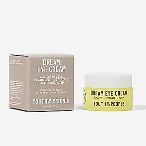 Youth To The People Superberry Dream Eye Cream (0.5 fl oz), Visibly Firms + Smooths Skin, Hyaluronic Acid, Vitamin C + Ceramides, Vegan