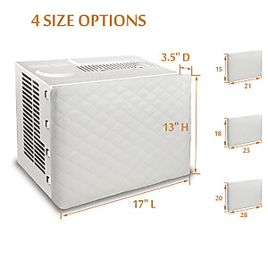 Foozet Indoor Air Conditioner Cover Double Insulation, XS Beige