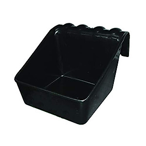 Little Giant SBPU Universal Block Holder and Feeder; Grain/Supplement Feeder for Cattle, Horses, Goats, Sheep, Alpacas & Llamas; Polypropylene Plastic, Holds 50-Lb or 6.5 Quarts, 12.63"x14.25"x9.69"