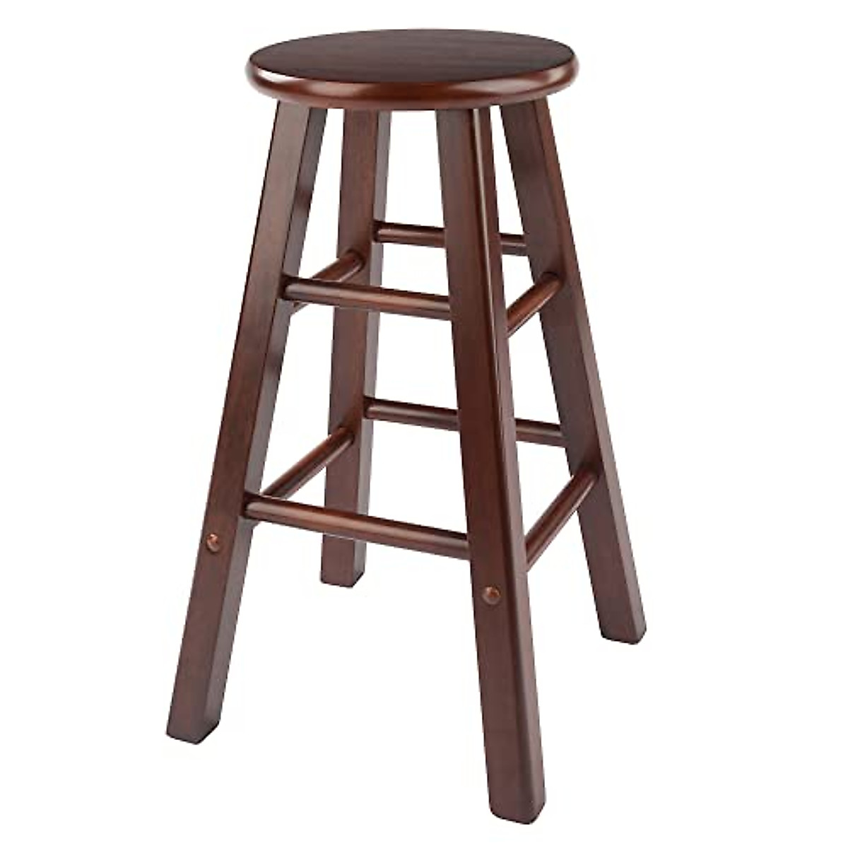 Winsome Wood Element Counter Stools, 2-Pc Set, Walnut, 24
