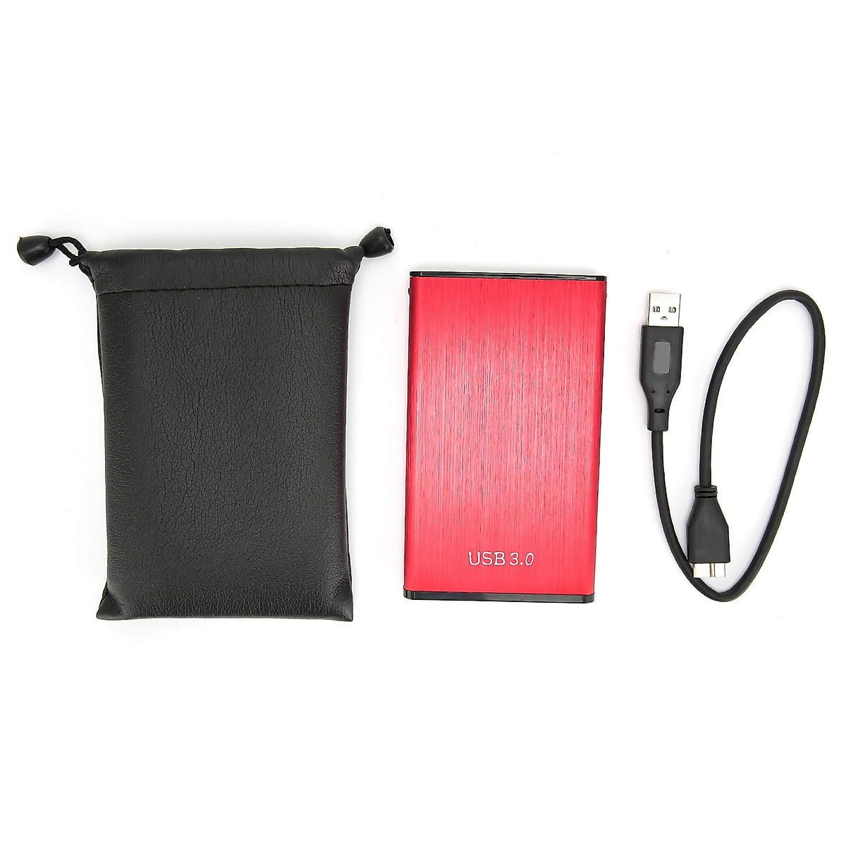 Portable External Hard Drive,USB 3.0 Mobile Hard Drive,Hard Drive External Storage for PC, Laptop,Red(250GB)