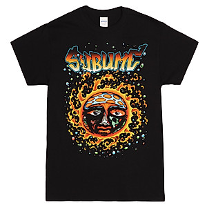 Sublime 40 Oz to Freedom Sun Logo Adult T-Shirt - Black (Medium)