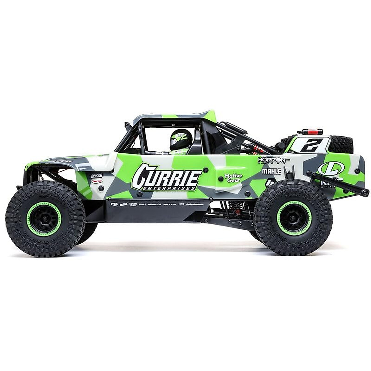 Losi RC Truck 1/10 Hammer Rey U4 4 Wheel Drive Rock Racer Brushless RTR with Smart and AVC - Remote Control Toy Vehicle (RC Cars, RC Truck, RC Crawler, Rock Crawler) (HELIDIRECT) (Green)
