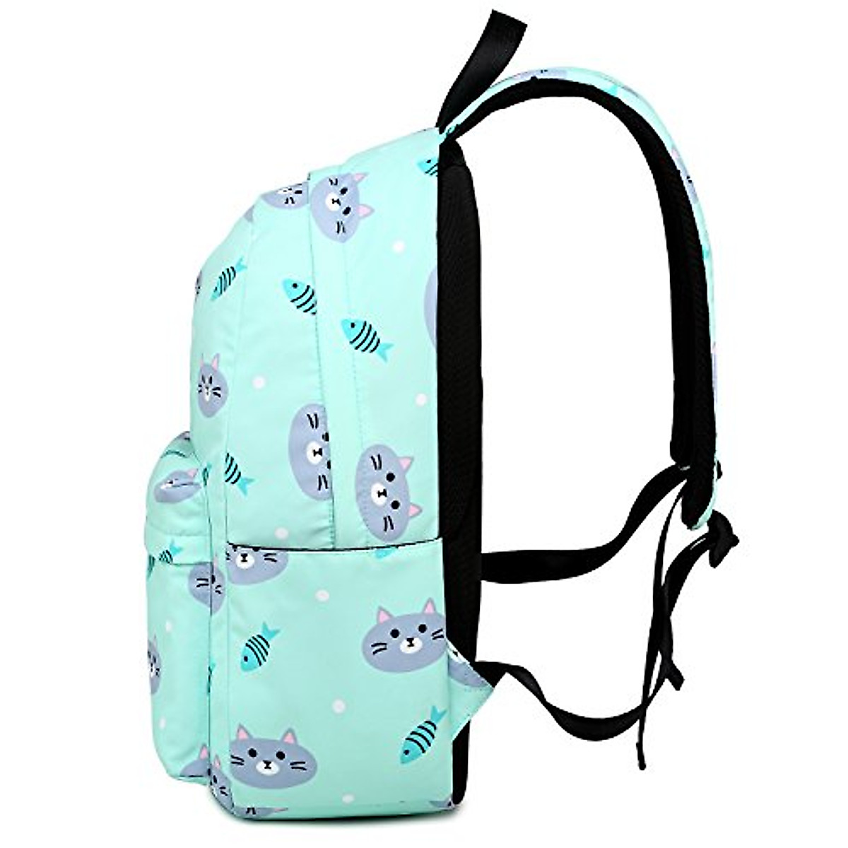 Abshoo Cute Lightweight Cat Backpacks Girls School Bags Kids Bookbags (Cat Blue)