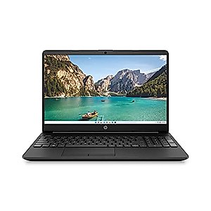 HP 2023 Newest 15 inch Laptop, Intel Quad-Core Processor, 8GB RAM, 256GB SSD, Wi-Fi, Bluetooth, HDMI, Windows 11 Home, Bundle with JAWFOAL