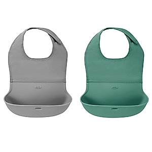 OXO Roll-Up Bib (2 Pack) Limited Edition Sage/Gray