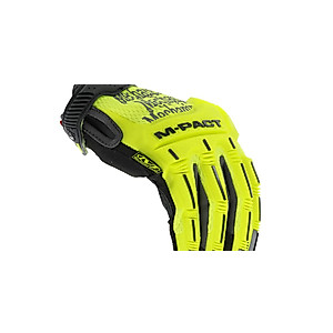 Mechanix Wear: Hi-Viz M-Pact Work Gloves (Small, Fluorescent Yellow)