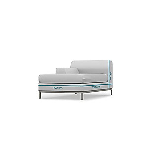 COMFORTLY Chaise Lounge Slipcover Replacement Hand Made Compatible with KRAMFORS Chaise Longue Armrest Left - Covers ONLY (Heavy Duty - Stone)