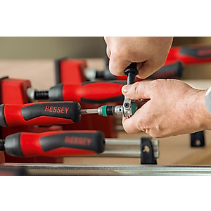 BESSEY KRE3550, 50 In., Parallel Clamp, K Body REVO Series - 1700 lbs Nominal Clamping Force , Spreader, and Woodworking Accessories - Clamps and Tools for Woodworking, Cabinetry, Case Work