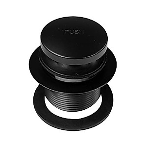 Westbrass Tip-Toe Sch. 40 ABS Bath Waste with Two-Hole Elbow, Matte Black, D4931-62