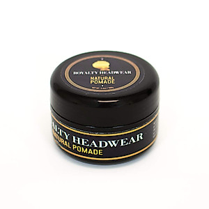 Royalty Headwear Natural Wave Pomade – Silky & Moisturized Hair, Strong Hold, Easy Wash – Men’s Grooming Supplies, Natural Ingredients (3.5oz)