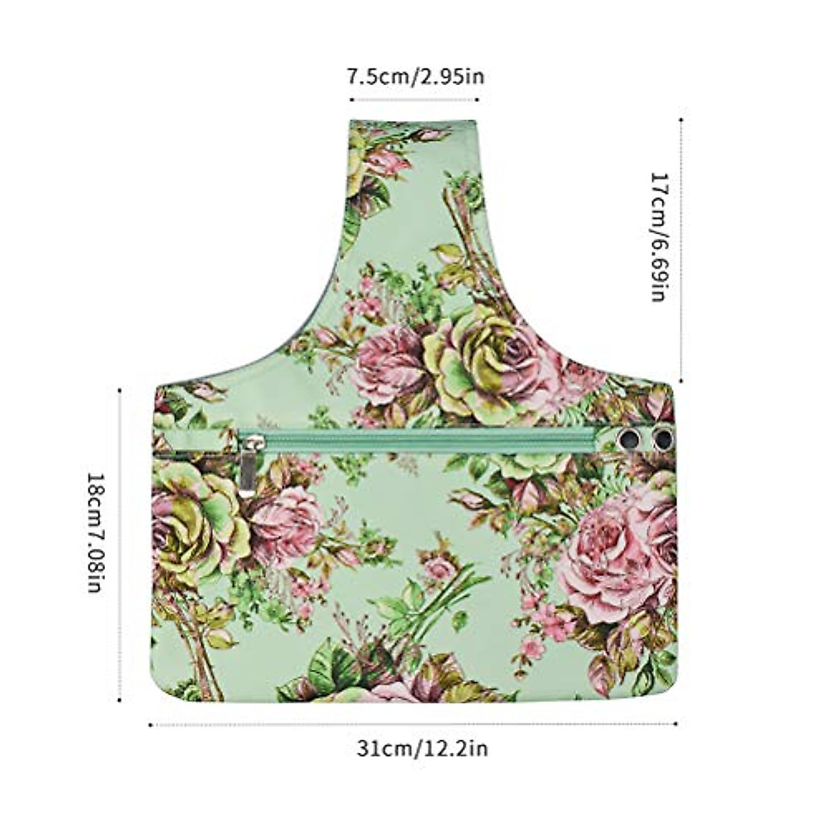 Exceart Knitting Bag Yarn Storage ToteBag Organizer for Crochet Hooks Needles Wool Holder Organizer Bag 41 * 38cm