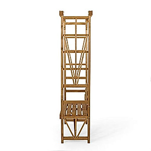 Christopher Knight Home Lydia Traditional Firwood Arbor Bench, Teak