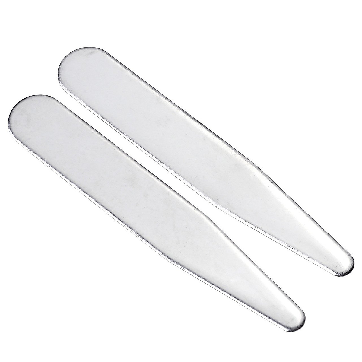JOVIVI 36pc Stainless Steel Collar Stays in Clear Plastic Box for Mens Dress Shirt, Order The Sizes You Need (2.2")