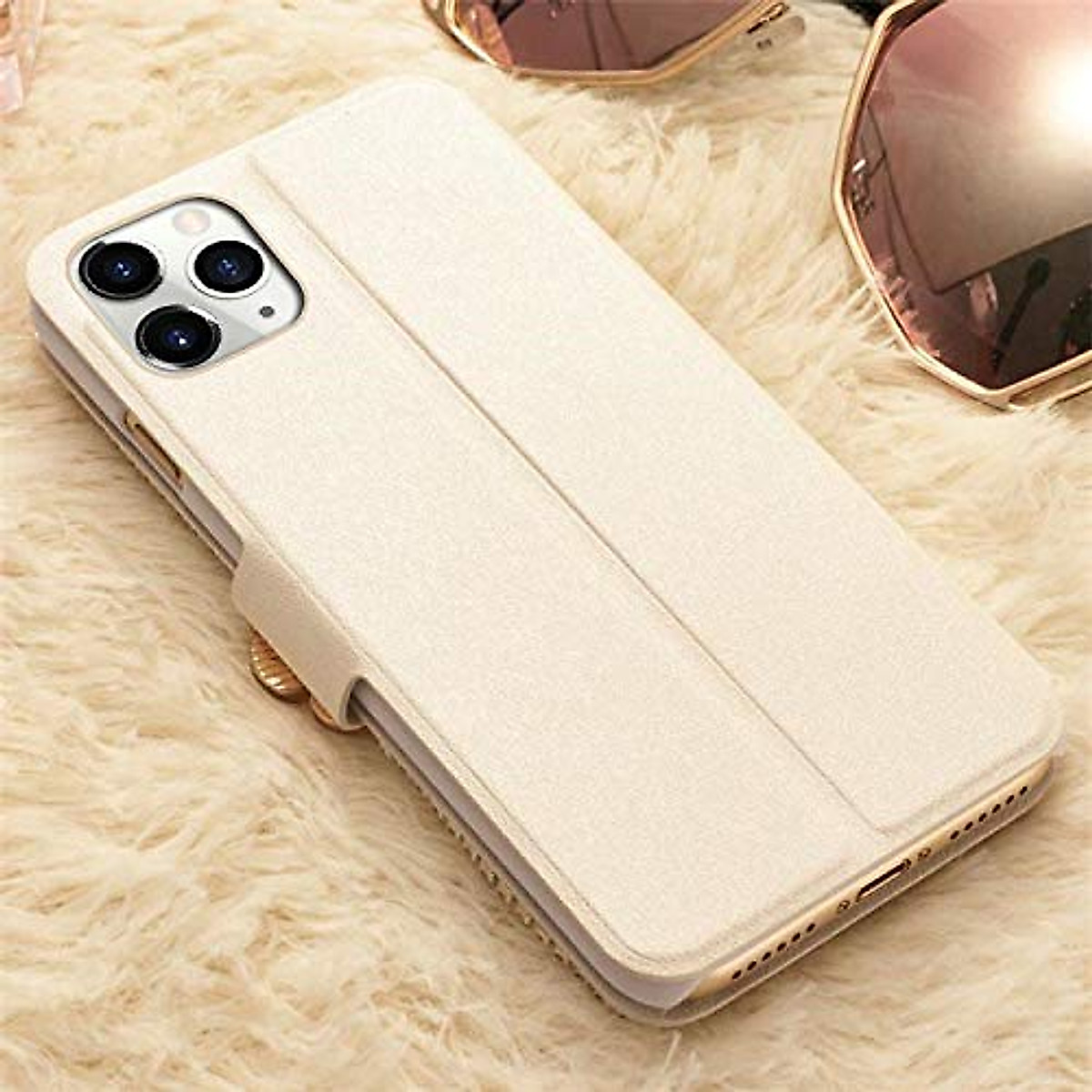 Bonitec Compatible with iPhone 12 Pro Max Wallet Case, Cute Shiny Luxury Bling Glitter Bowknot Crystal Diamond Rhinestone Wallet Flip Stand Case Kickstand Protective Full Body Cover with Card Slot