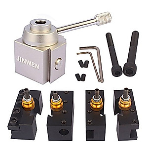 JWGJW 120034 Tooling Package Mini Lathe Quick Change Tool Post & Holders Multifid Tool Holder