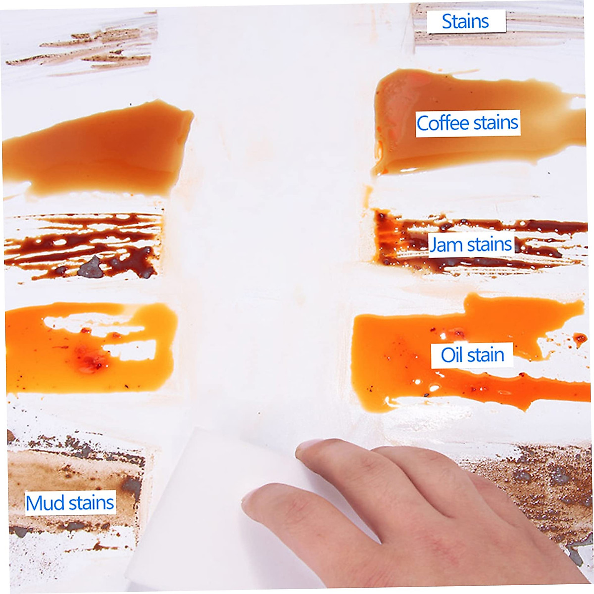 Magic Eraser Sponge 100PCS Magic Sponges for Cleaning Eraser Pad 4x2.4x0.8 Inch All-Purpose Power Scrub Non-scratch Cleaning Sponge for Kitchen Bathroom Wall