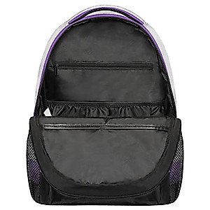 lakefvgk Non-Binary Pride Flag Backpack Travel Laptop Backpack Adjustable Shoulder Straps Waterproof School Bag Bookbag