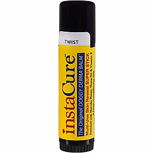 InstaCure Doggy Derma Balm Jumbo-Sized Skin Repair Stick w/Manuka Honey. Soothes & Heals Dog's Dry Cracked Noses, Paws, Bulldog Wrinkles 100% Natural (1-Pack)