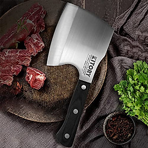 Kitory Super Heavy Duty Meat Cleaver eapecially for big bone and frozen meat - bone breaker - butcher kitchen axe knife - K5S