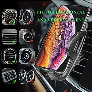 Njjex Car Phone Mount Holder for Samsung Galaxy Note 20 Ultra S22+ S21 FE 5G S20+ S10 A53 A13 A03s A02s A12 A32 A42 A52 iPhone 14 Pro Max 13 12 11 Xs Xr 8 7 Air Vent Car Mount Cell Phone Holder Cradle