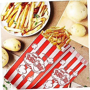 Snack Container 100pcs Popcorn Popcorn Packaging Bag Popcorn Bags s Portable Popcorn Holder Plastic Containers Plastic Popcorn Boxes Plastic Food Containers Treat Bag Snack Supply